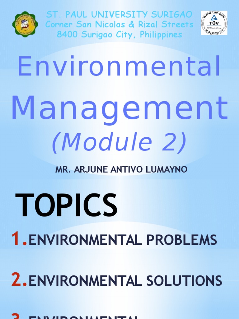 Environmental Science (Module 2) | PDF | Resource Depletion | Environmental Degradation