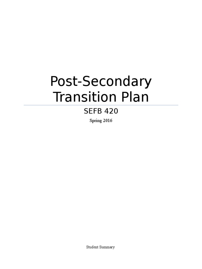 University Copy Transition Project | PDF | Learning Styles ...