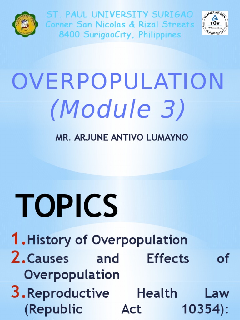 Overpopulation & Family Planning | PDF | Human Overpopulation | Demography