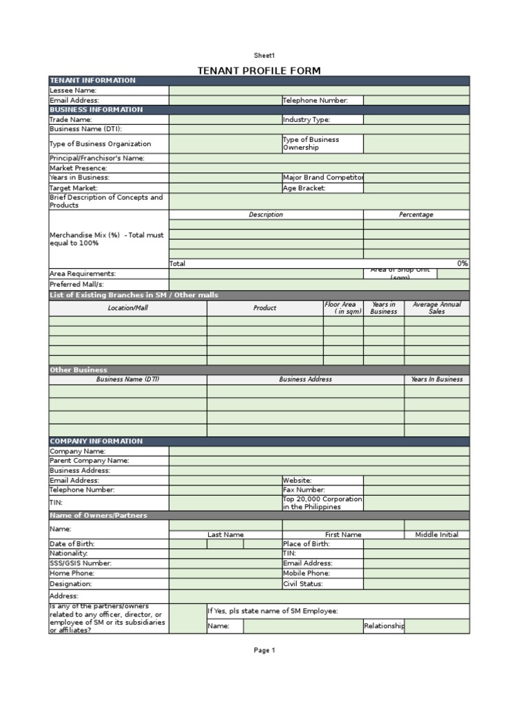 Tenant Profile Updated | PDF | Shopping Mall | Email