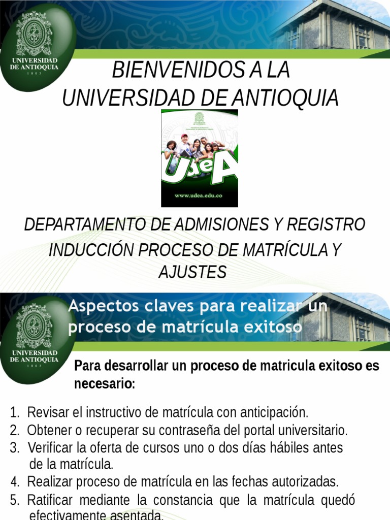 Aspectos Claves Proceso Matricula Udea | PDF | Point and Click | Contraseña