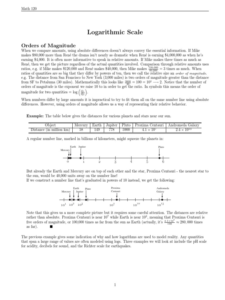 Understanding Orders of Magnitude in Math | PDF | Moment Magnitude ...