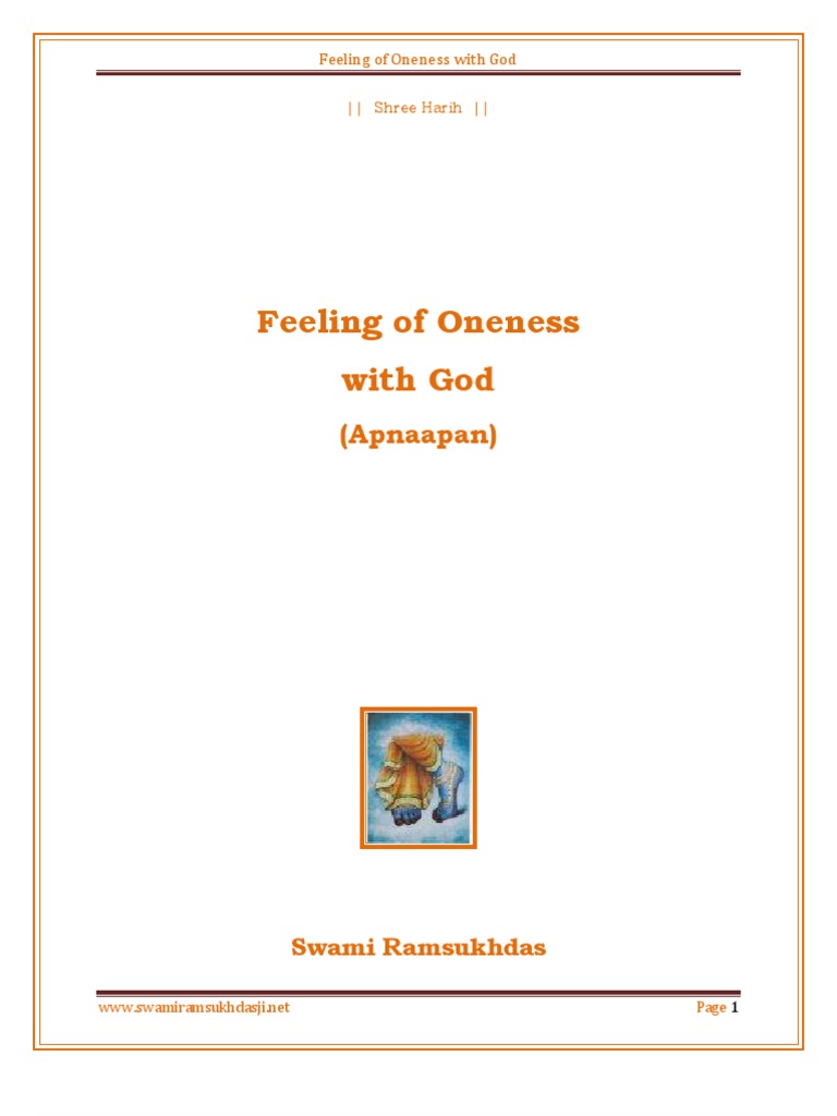 Feeling of Oneness With God | PDF
