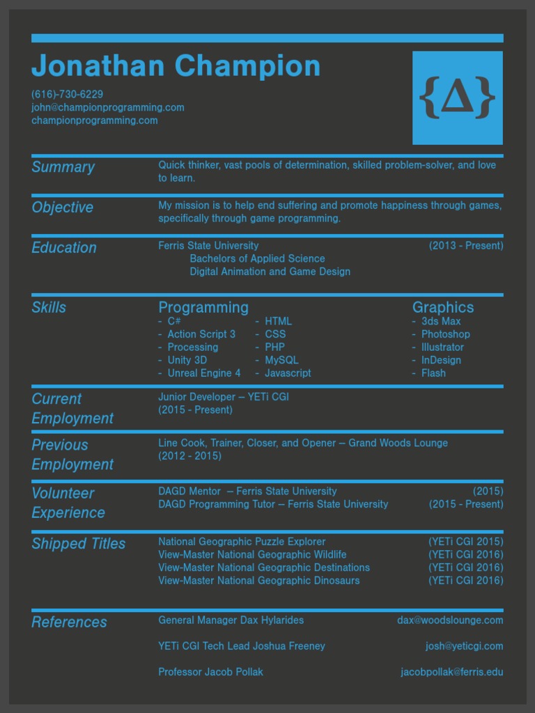 Champion Resume | PDF