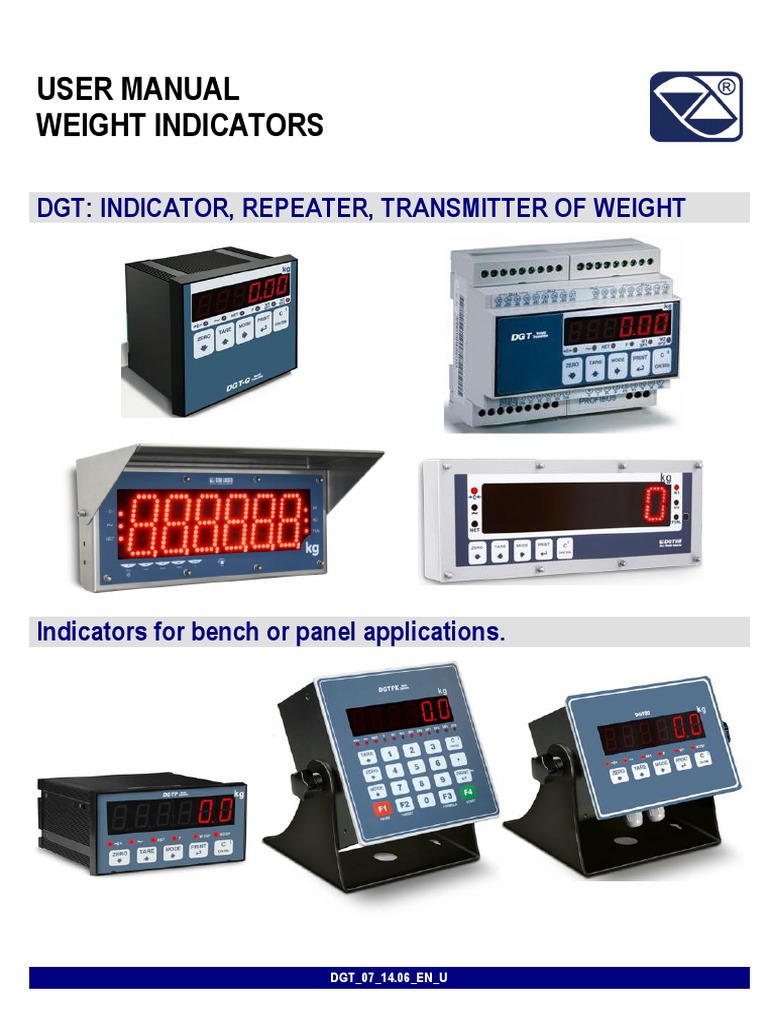 Technical Manual of DGT Indicator | PDF | Power Supply | Computer Keyboard