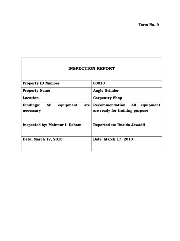7inspection Report | PDF