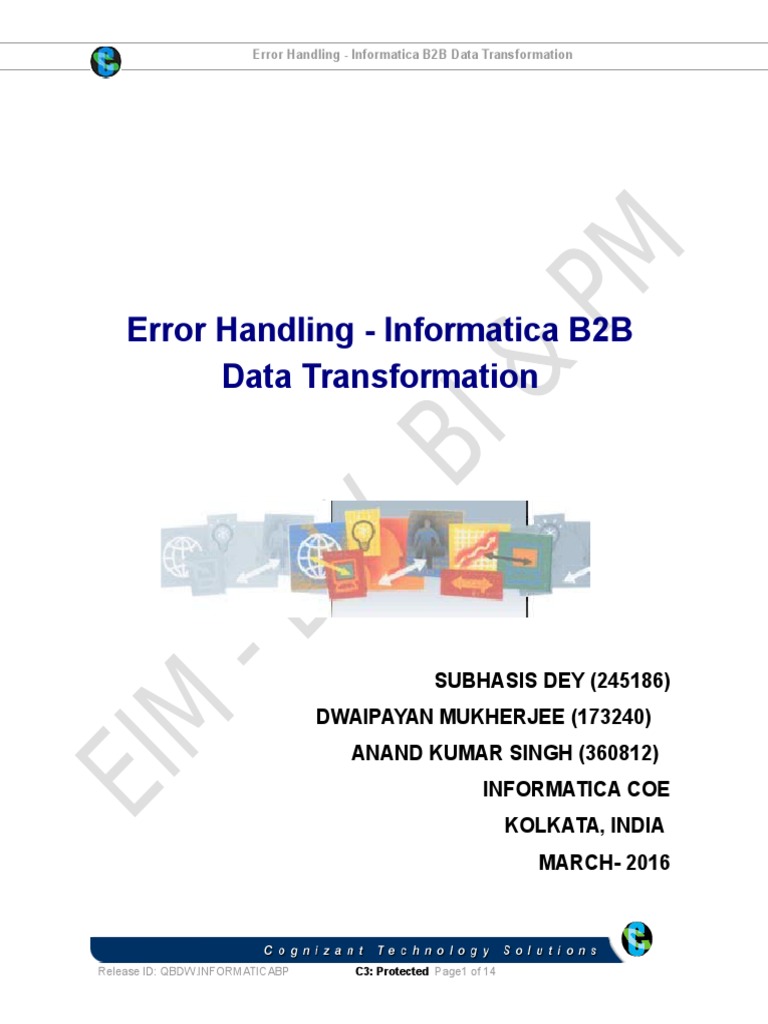 Error Handling - Informatica B2B Data Transformation | PDF | Source Code | Xml Schema