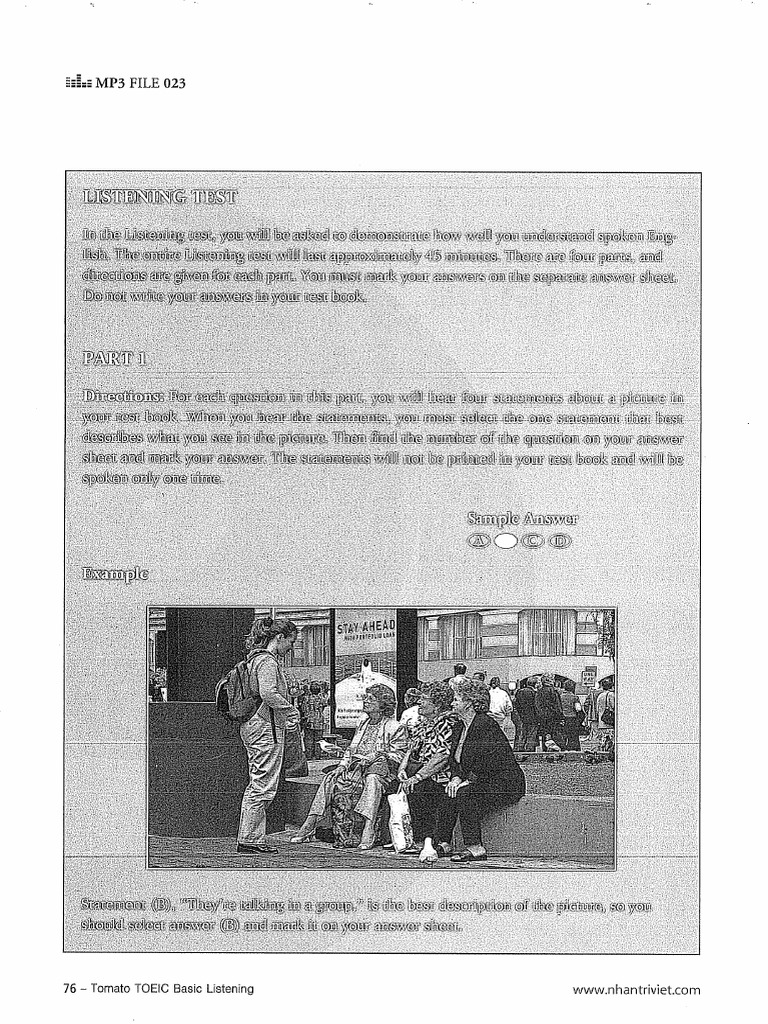 TOEIC Mini Test | PDF