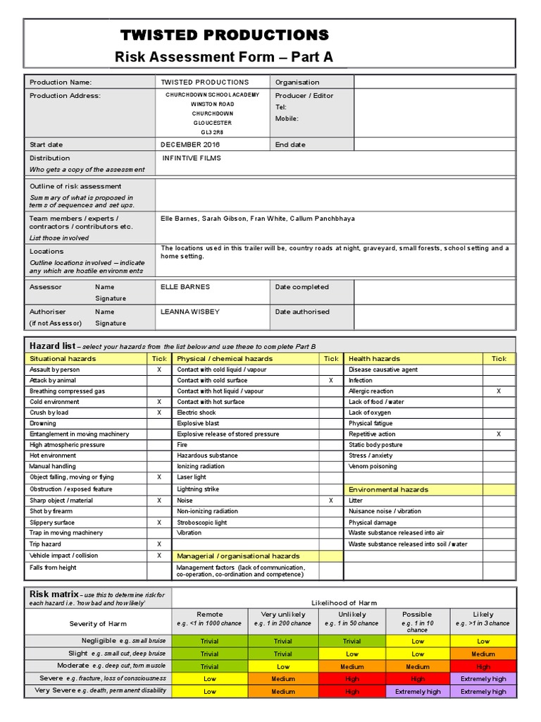 Twisted Risk Assesment 2 | PDF | Radiation | Risk