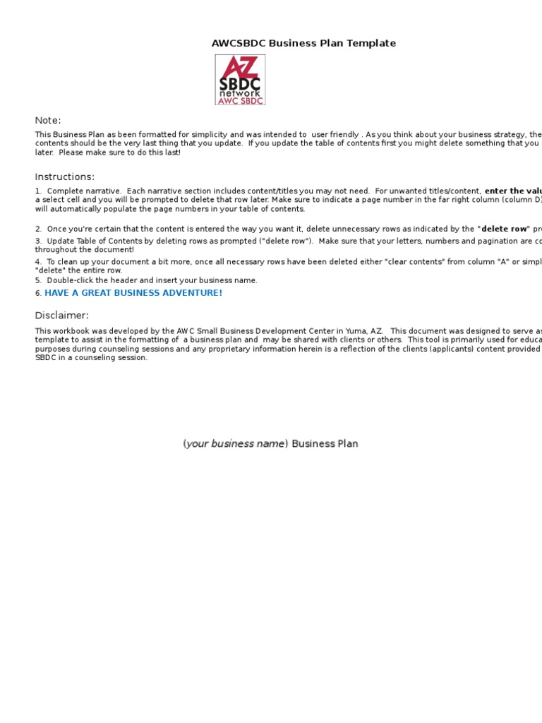 Business Plan Template | PDF | Financial Plan | Valuation (Finance)