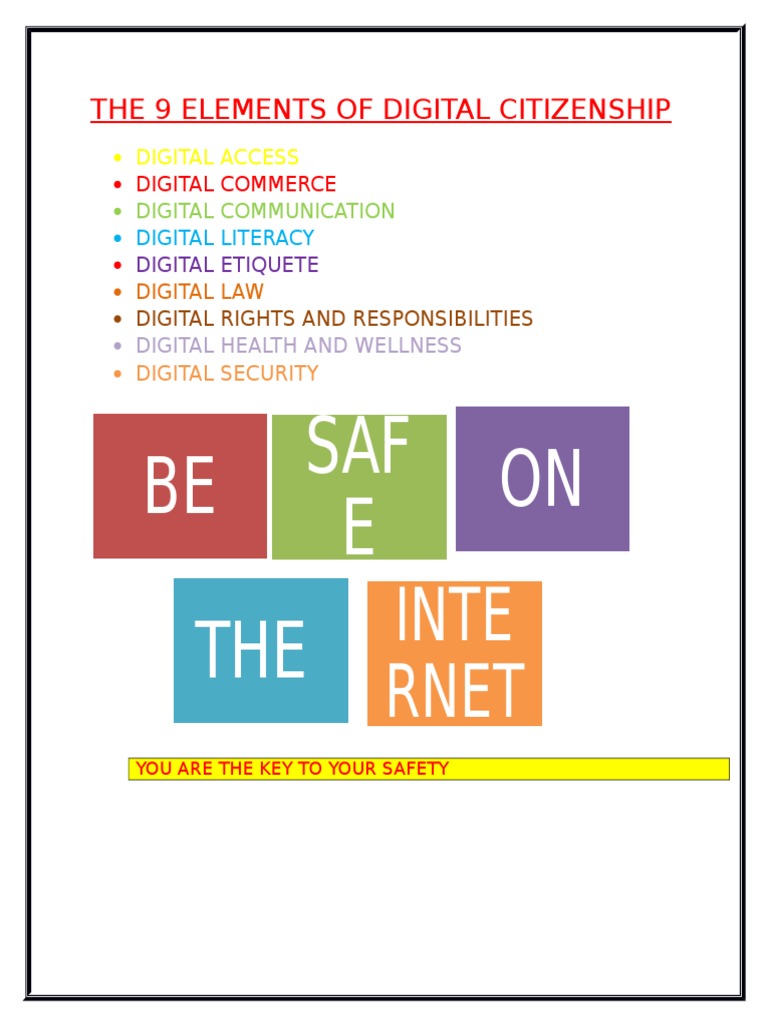 9 Elements of Digital Citizenship | PDF