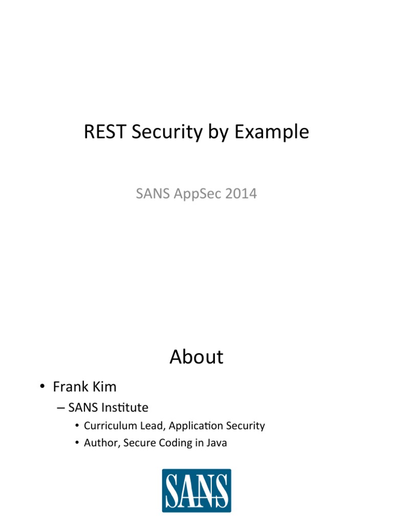 REST API Security Best Practices | PDF | Http Cookie | Hypertext ...