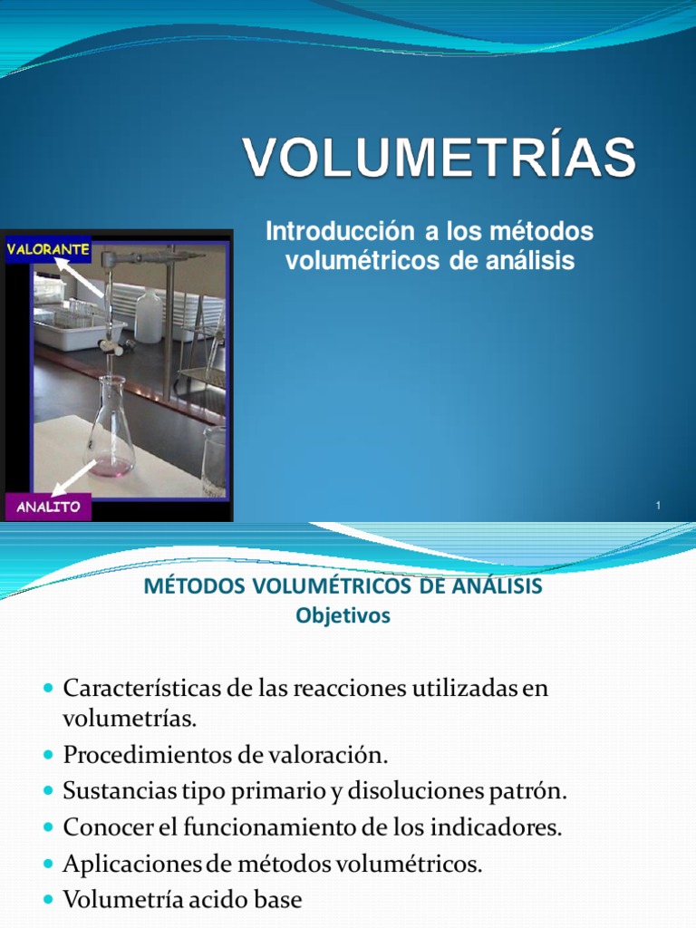 Clase Volumetria | PDF | Valoración | Química