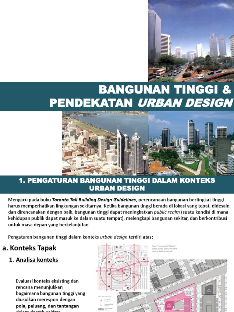 Pengaturan Bangunan Tinggi dalam Urban Design | PDF | Bisnis | Seni