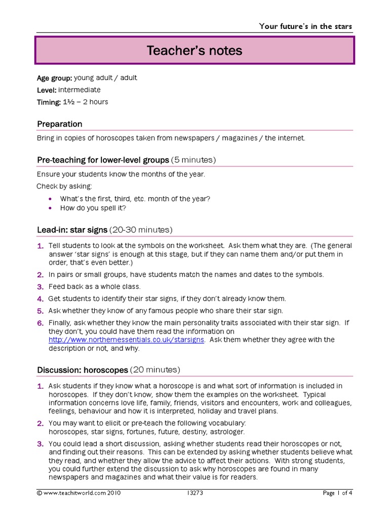 Zodiac lesson plans 60 photos - Astrologytoyou.com