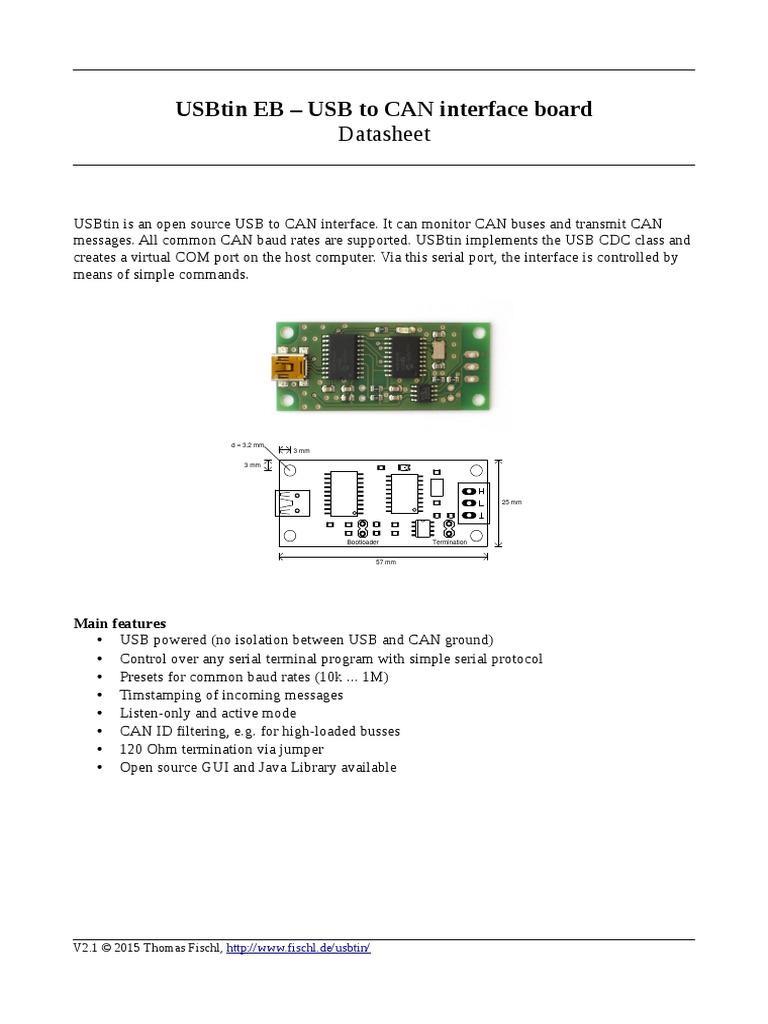 Usbtin Eb v2 | PDF | Usb | Booting