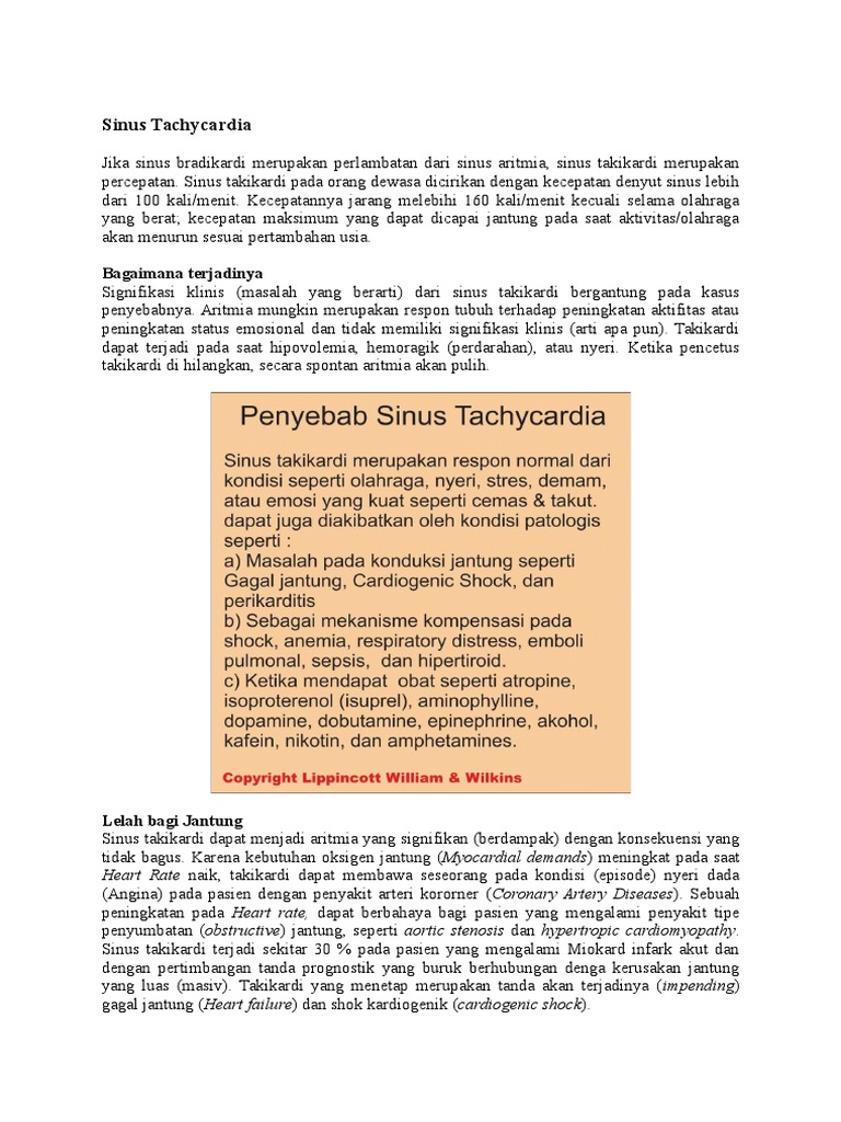 Sinus Takikardi: Gejala dan Penanganan | PDF