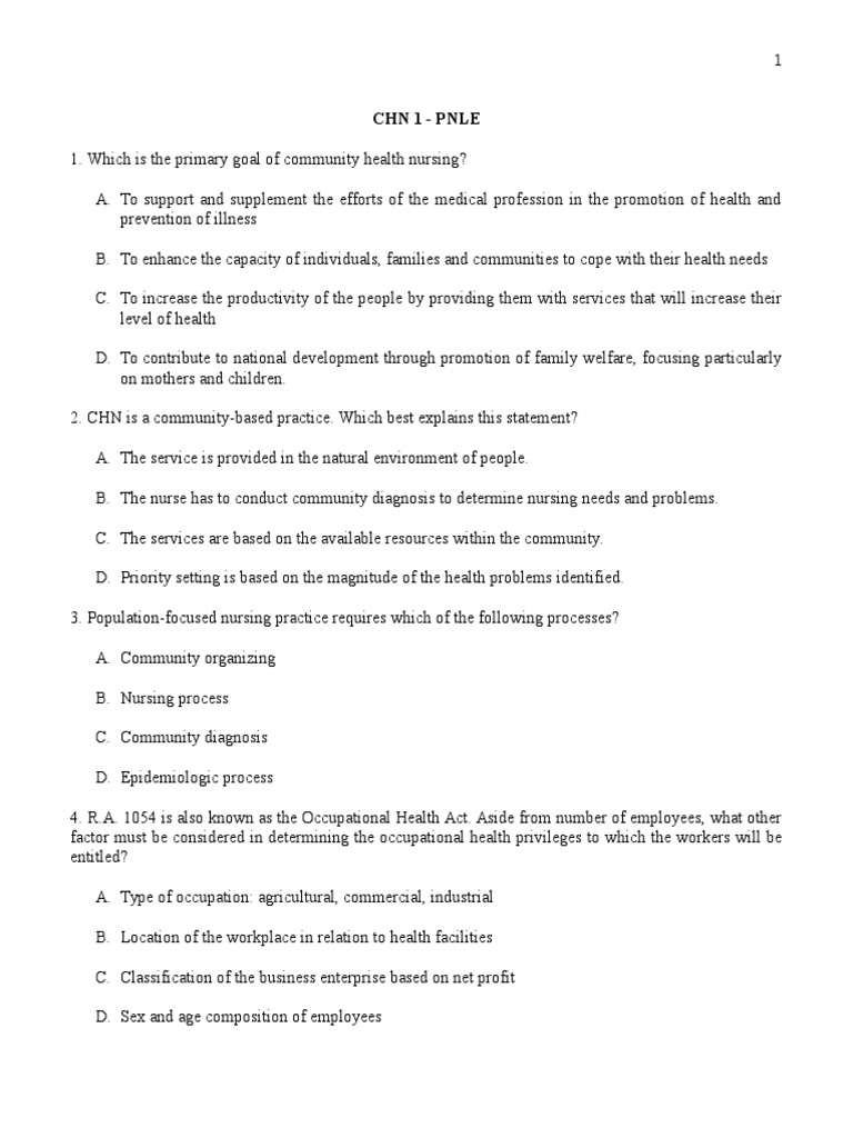 Pnle Exams | PDF | Midwife | Nursing