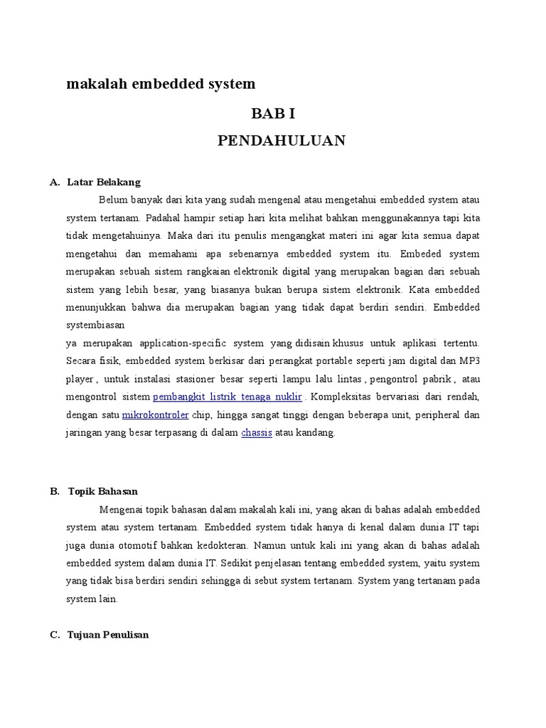 Makalah Embedded System | PDF | Seni