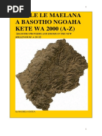 Sofv 121 Dithoko Tsa Basotho-1 | PDF