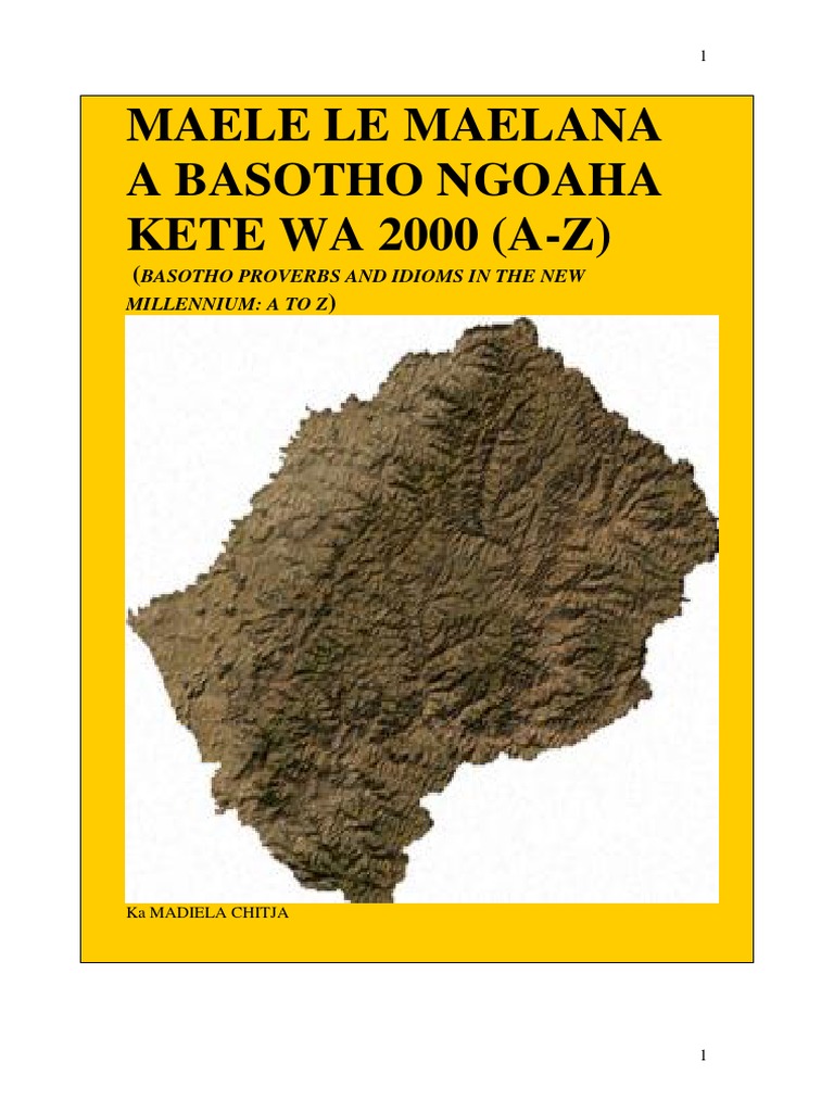 Maele Le Maelana A Basotho | PDF