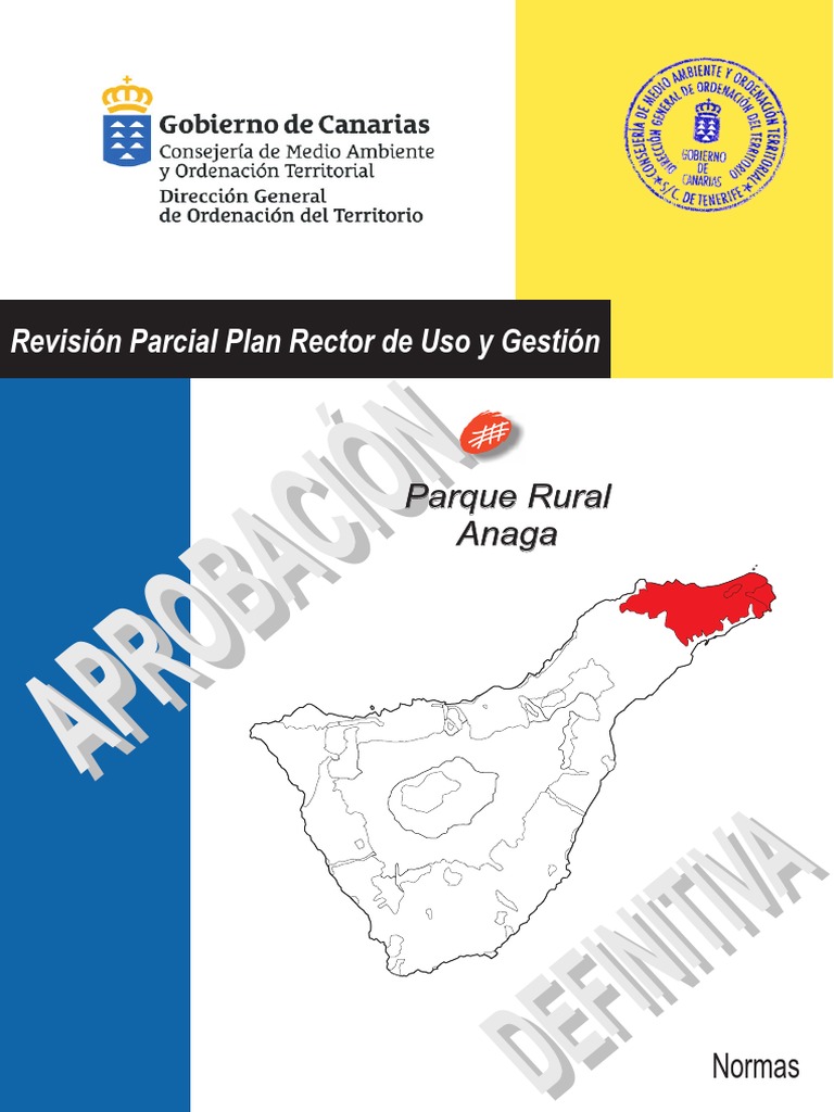 4 - PRUG Anaga - Normativa PDF | PDF | Área rural | Islas Canarias