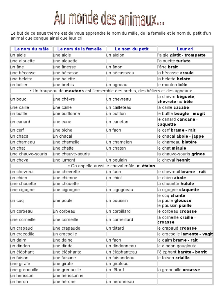 Le Monde Des Animaux | PDF | Mouton | Animaux domestiqués