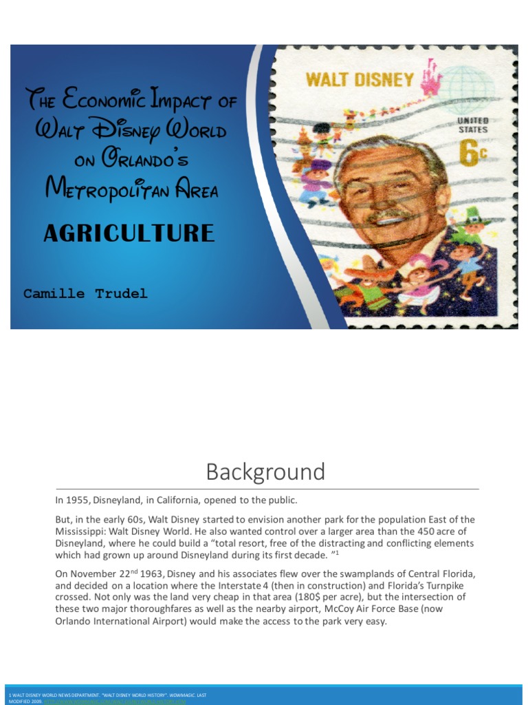 The Economic Impact of Walt Disney World on Orlando's Agricultural ...