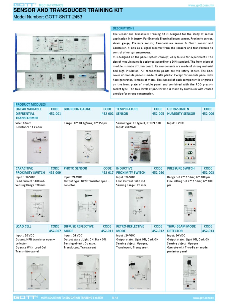 Sensor and Transducer Training Kit | PDF | Bipolar Junction Transistor ...