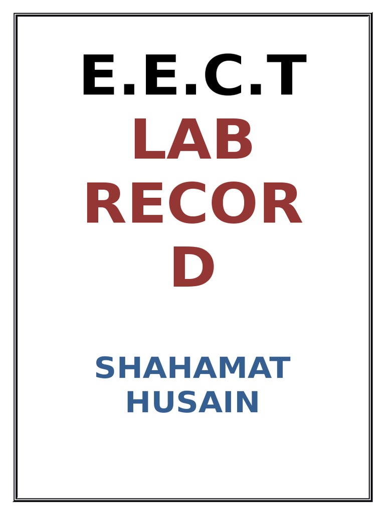 Eect Lab Print | PDF