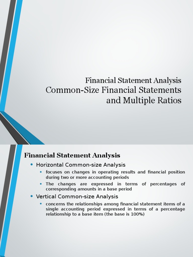 Common-Size Financial Statements and Multiple Ratios | PDF | Financial ...