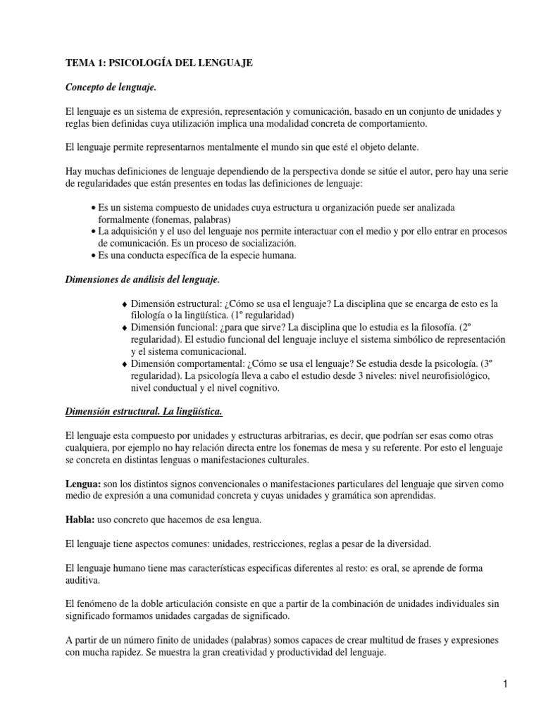 An Introduction to the Psychological Dimensions of Language: Structure ...