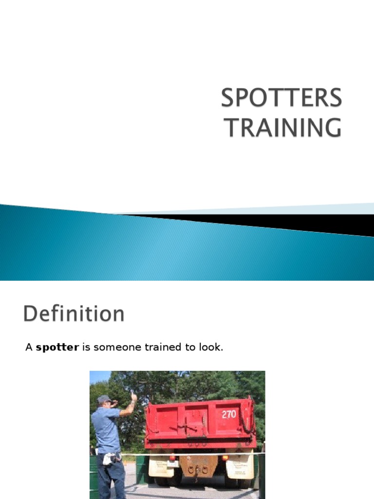Spotter Training | PDF | Occupational Safety And Health Administration ...
