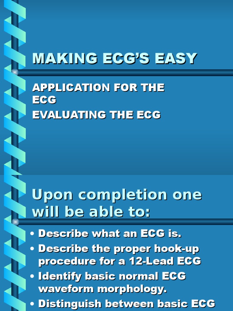 Ecg Made Easy | PDF | Electrocardiography | Cardiovascular Physiology