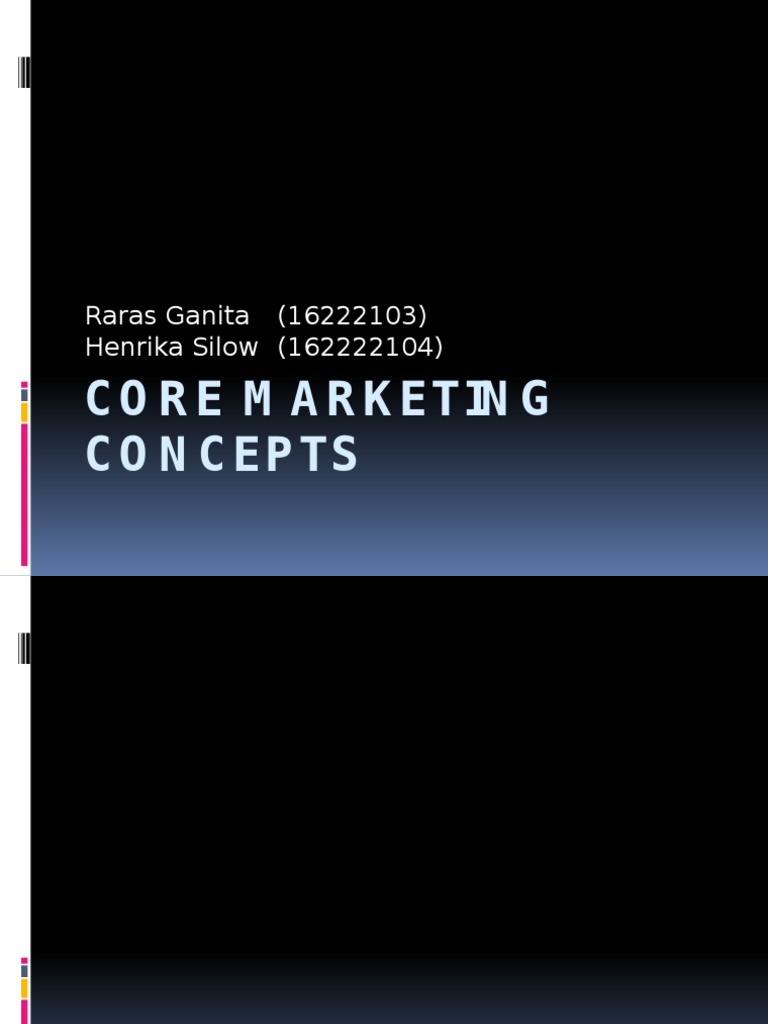 Core Marketing Concepts Explained | PDF