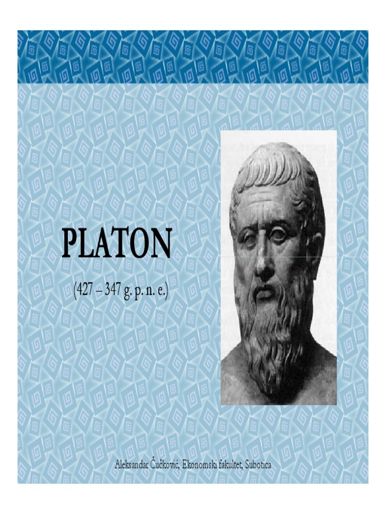 Aleksandar Cuckovic - Platon PDF | PDF