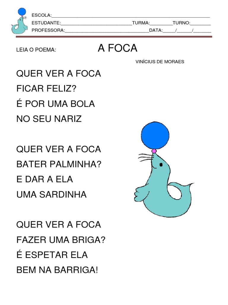A Foca Poema | PDF