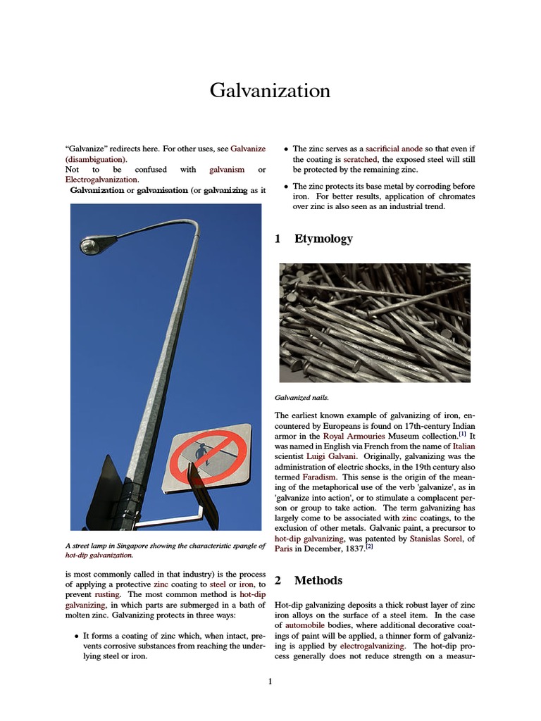 Galvan Ization | PDF | Galvanization | Manmade Materials
