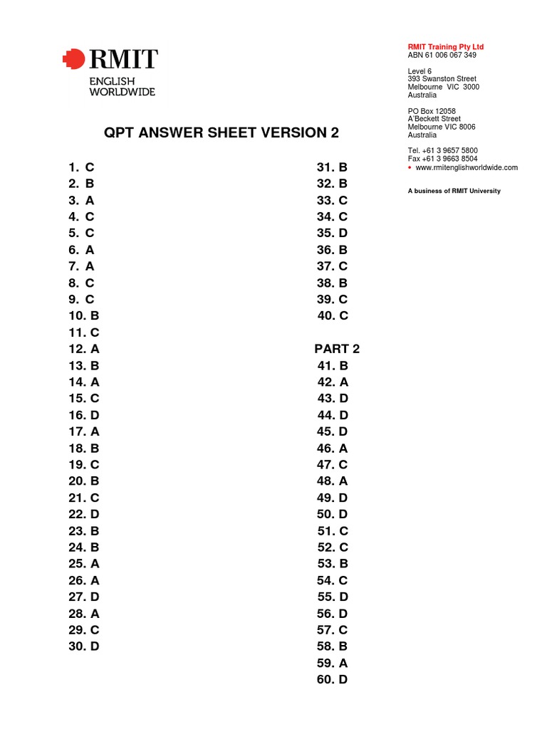 QPT Key | PDF