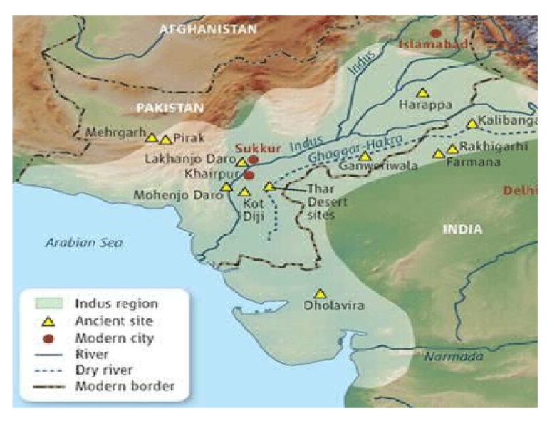Indus River Valley Map | PDF