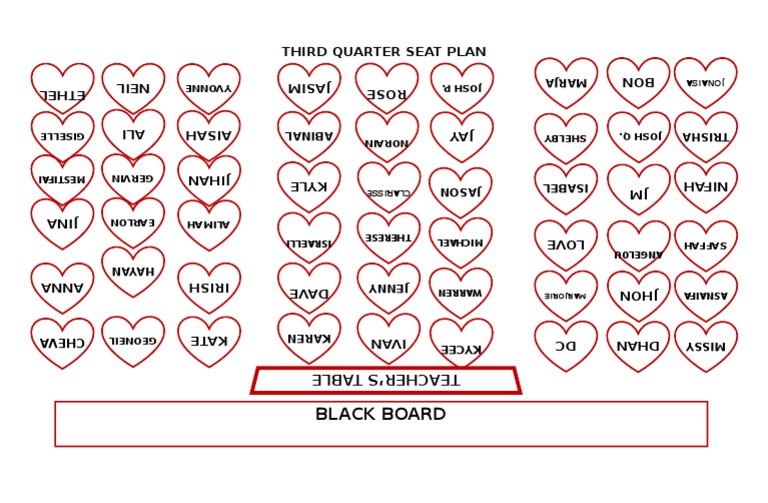 Third Quarter Seat Plan | PDF