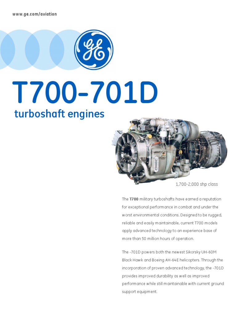 T700-701D Turboshaft Engine Overview | PDF | Home & Garden | Computers