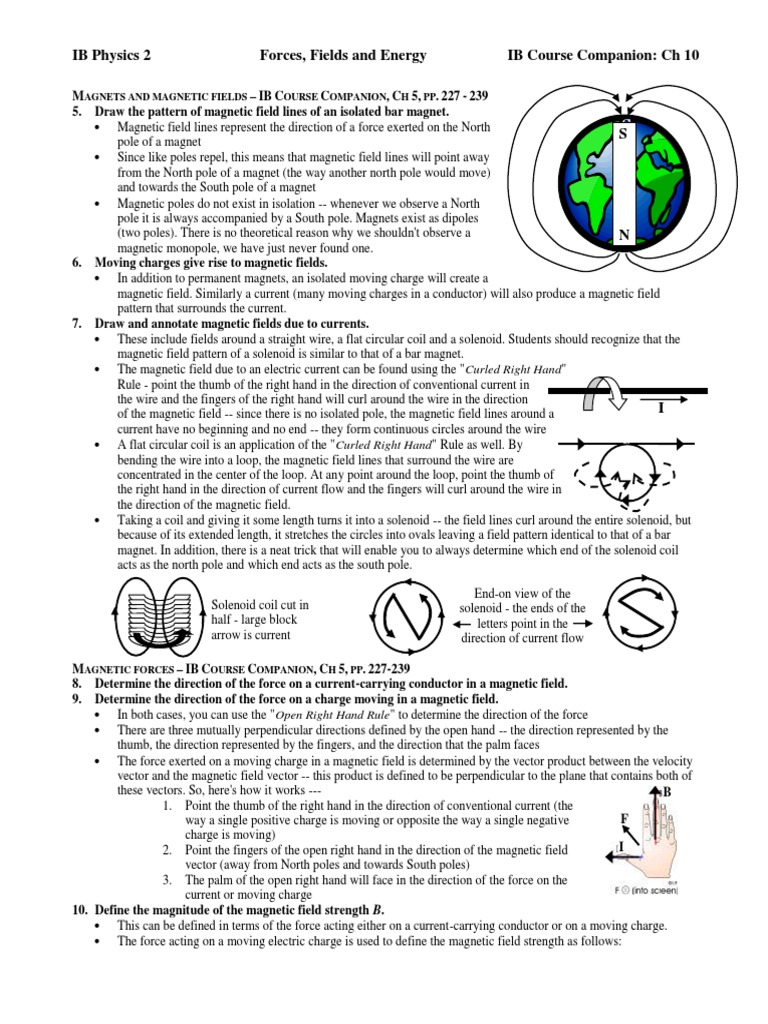 Unit 13 Magnetic Field and Force | Download Free PDF | Magnetic Field ...