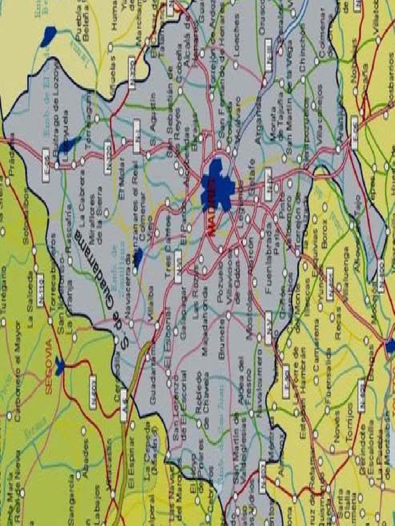 Mapa Carreteras Madrid | PDF