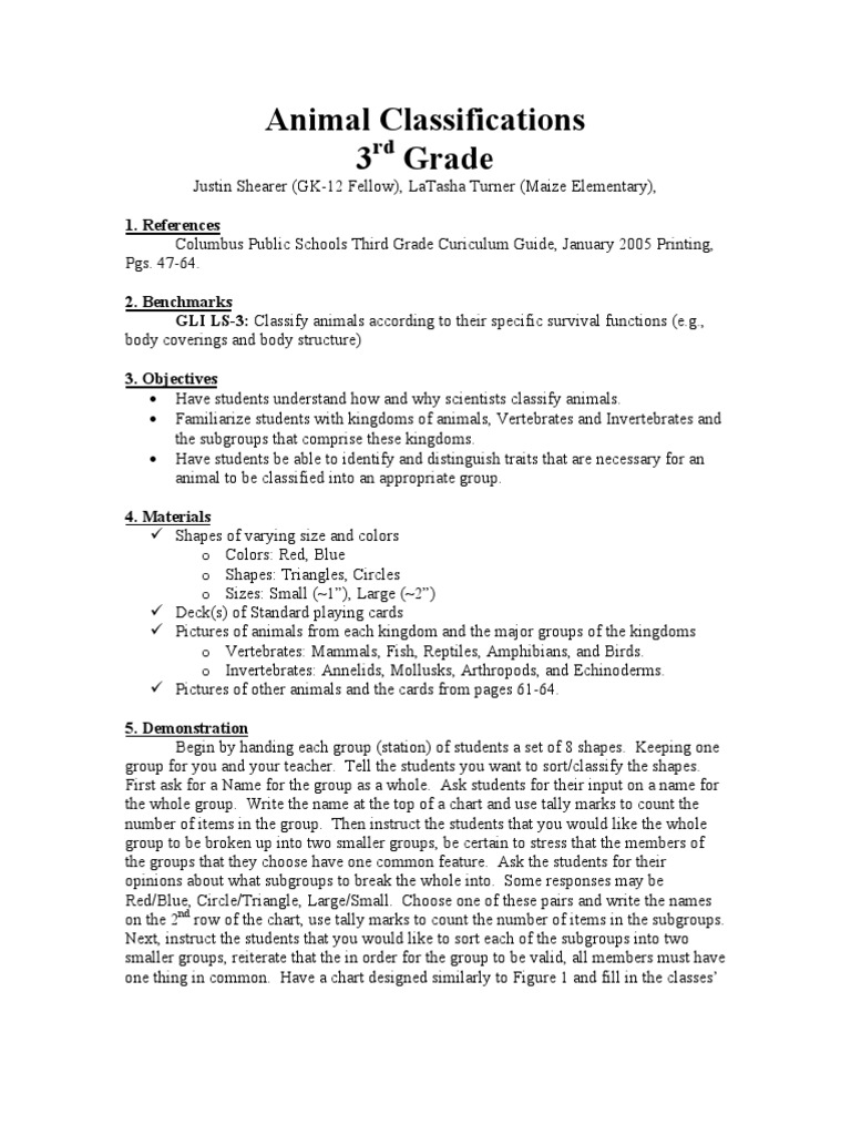 Animal Classification3 | PDF | Invertebrate | Vertebrates