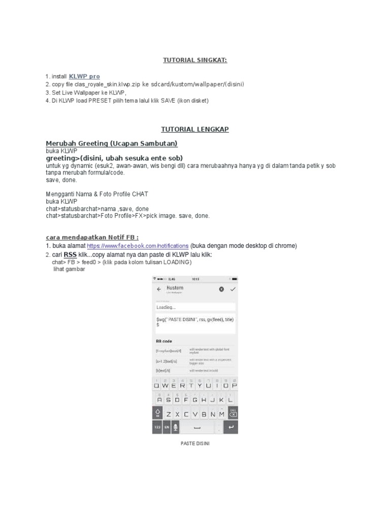 KLWP TUTORIALS | PDF