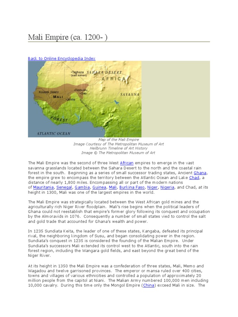 mali empire article 2 | West Africa | Africa