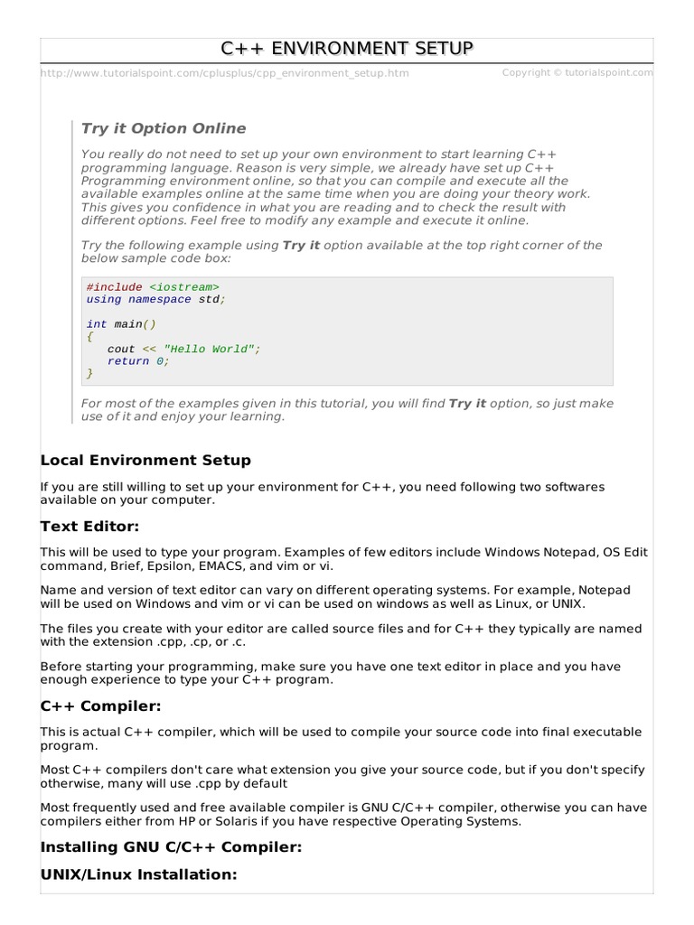 cpp_environment_setup.pdf | Operating System | System Software cpp_environment_setup.pdf | Operating System | System Software