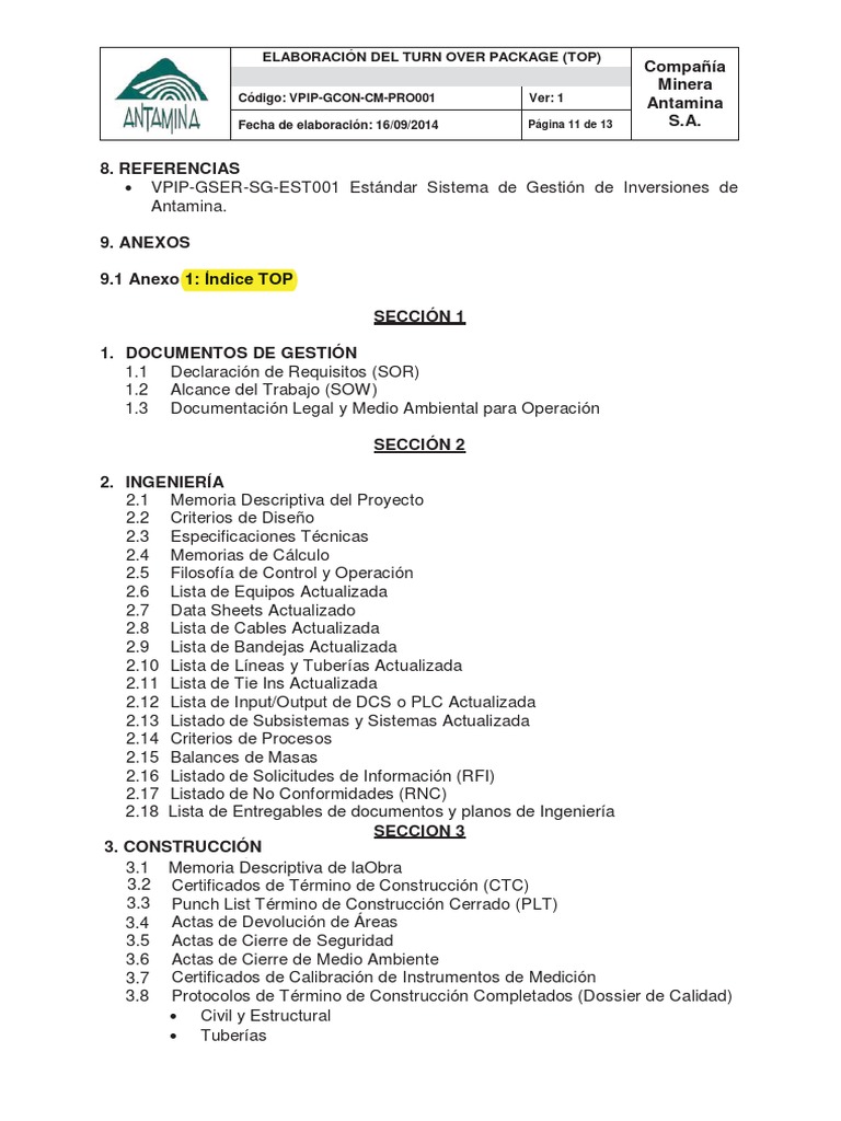 (TOP) Indice Turn Over Package | PDF | Informática y tecnología de la ...