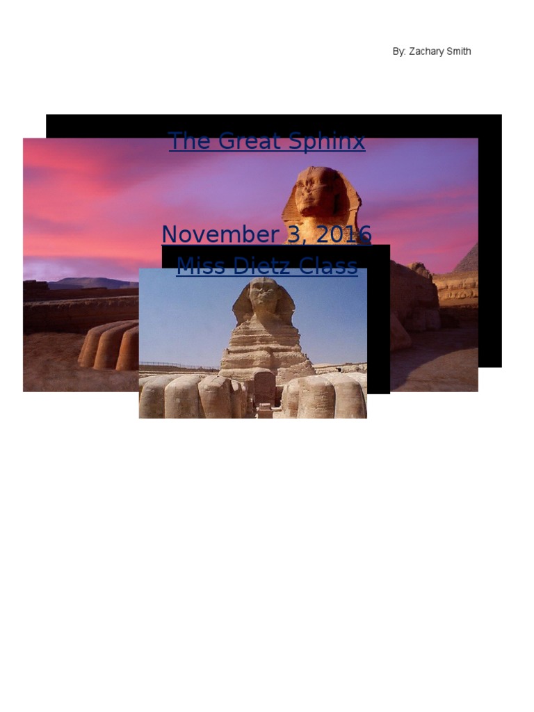 The Great Sphinx: Nose and Beard Myths | PDF | Social Science | History